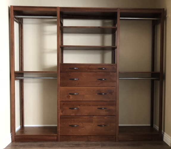 Wood Closet Organizers | Solid Wood, Made in USA | WoodClosets.com by ...